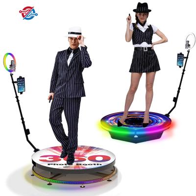 China Automatic Spin 360 Photo Booth Fill Light Machine Camera Ipad Selfie Video Free Accessories for sale