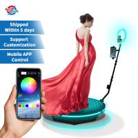 China Automatic 360 Spin Photo Booth Vogue Social Selfie Station Vending Machine for sale