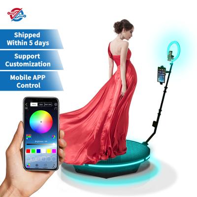 China Automatic 360 Spin Photo Booth Vogue Social Selfie Station Vending Machine for sale