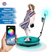 China Metal Platform 360 Rotating Photo Booth With Remote Controller for sale