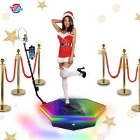 China 6 Person 360 Photobooth Machine Selfie Platform Spin 360 Degree Photo Booth for sale