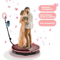 China Remote Control 360 Photobooth Machine Portable Selfie Platform Spin Photo Booth Vending Machine for sale