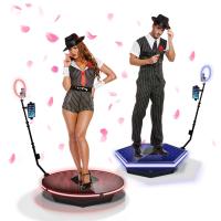 China Remote Control 360 Photobooth Machine Portable Selfie Platform Spin Photo Booth Vending Machine for sale