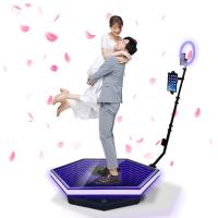China Metal Platform 360 Rotating Photo Booth Support Smartphone IPad for sale