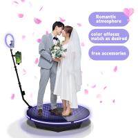 China Metal Platform 360 Rotating Photo Booth Support Smartphone IPad for sale