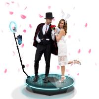 China Event Standing Platform 360 Rotating Video Photo Booth In Club for sale