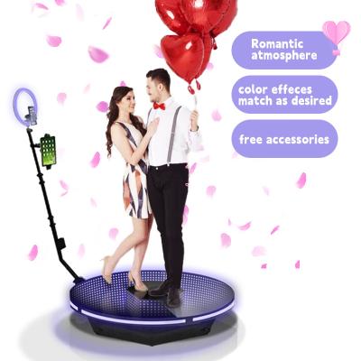 China Wireless RGB 360 Rotating Photo Booth Selfie Video Wedding Party for sale