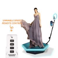 China 4 Person 360 Photo Booth Rotating Stand Automatic RGB Party And Wedding Machine for sale