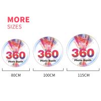 China 240V 360 Rotating Photo Booth For Party Wireless RGB Selfie Machine for sale