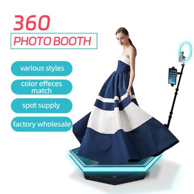 China 240V 360 Rotating Photo Booth For Party Wireless RGB Selfie Machine for sale