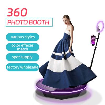 China Slow Motion 360 Rotating Photo Booth Rgb Automatic Party And Wedding Machine for sale