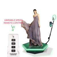 China Glass Platform RGB Wireless 360 Photo Booth Selfie Video Machine For Wedding Club for sale