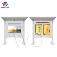 China ROHS Light Sensing 4000 Nits Outdoor LCD Digital Signage Three Screens for sale