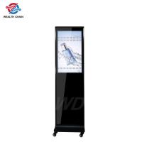 China 32 Inch Interactive Freestanding Mobile Digital Signage With Wheels for sale