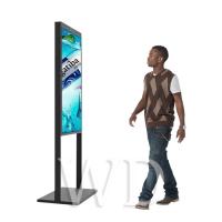China Floor Stand Adjustable Length 2500cd/M² Advertising Kiosk Display Dual Screens for sale