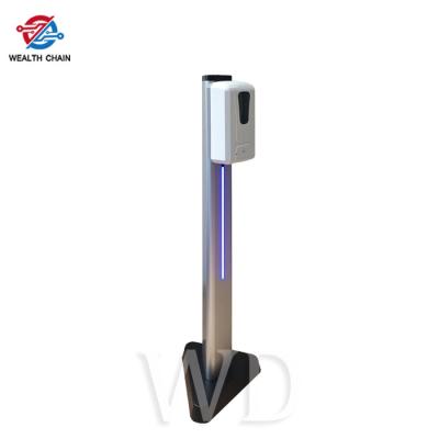 China Multifunctional 1100mm Face Recognition Temperature Kiosk With Hand Sanitizer for sale