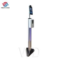 China Multifunctional 1100mm Face Recognition Temperature Kiosk With Hand Sanitizer for sale