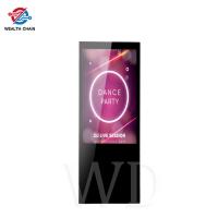 China Foldable Standalone LCD Portable Digital Signage Media Player With Movable Caster for sale