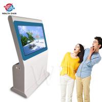 China Landscape screen advertising totem| Floor standing digital signage  Win 10 & Touch for sale