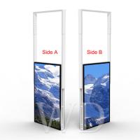 China Aluminum 2160P 43 Inch Sunlight Readable LCD Display , Double Sided Digital Signage for sale