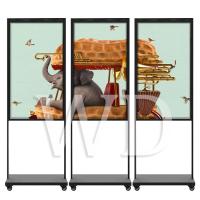 China Floor Standing Low Noise 2500 Cd/M2 Indoor Digital Signage With Casters for sale
