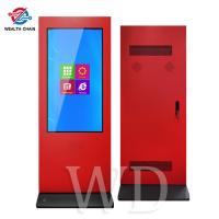 China Bright Red Freestanding Signage 3000nits LCD For Outdoor All Weather Advertising for sale