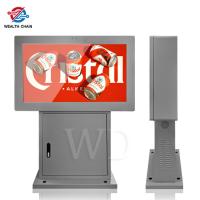 China Grey Outdoor Digital Signage Kiosk 1080P 4K Resolution 9/16 LCD Display for sale