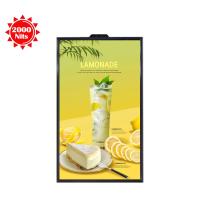 China LCD in Glass window Semi-outdoor facing Advertisement Solution in size 43