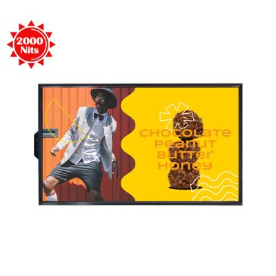 China 43 Inch High Brightness LCD Display For Storefront Window / Banking / Airport for sale