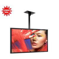 China Hanging Glass Window LCD Display 2000nits for store sign Visible in the sun for sale