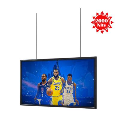China Window Digital High Brightness LCD Display Auto Dimming Super Thin 43-65in for sale