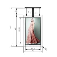 China Slim Dual Sided Window Display With Temper Glass 43 / 55 Inch for sale