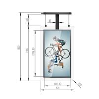 China 8mm Glass Frame High Brightness LCD Display 43 49 55 65 Inch for sale