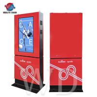 China 1080P / 4K LCD Outdoor Totem In IP55 Rated And Weather Resistant Red White for sale