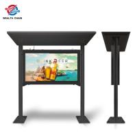 China Rainproof Shed Model 75 Inch Waterproof Outdoor Digital Signage 2000nits for sale