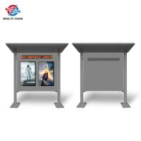 China Canopy Design Outdoor LCD Totem With 55inch Dual Screens + Led Sign for sale