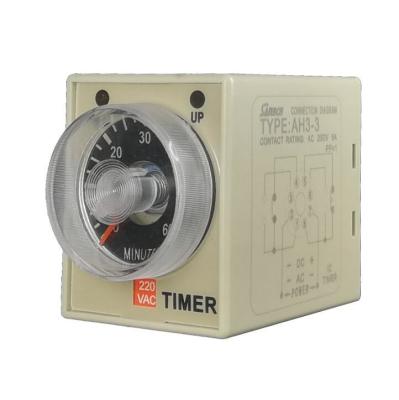 China AH3-3 8 Terminals 10 Minutes 10 Min Timer Time Delay Relay AC 220V for sale