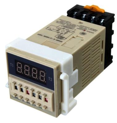 China DH48S-S 8 Pins digital lcd cycle twin timer delay relay for sale