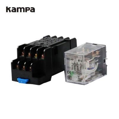 China KAMPA MY4NJ HH54P LED Intermediate small size Power Relay relais DC12V DC24V AC220V for sale