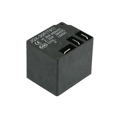 China JQX-30F DC12V 3 PIN Miniature Electromagnetic Relay 30A / 20A  Power Relay for sale