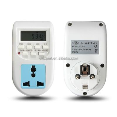 China High quality EU Type Weekly Digital Timer Switch AL-06 for sale