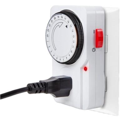 China china factory TU-22A 24 Hour Heavy Duty Plug-in Mechanical Timer Grounded for sale