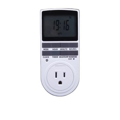 China USA Smart Plug Socket LCD Programmable Digital Timer Switch for sale