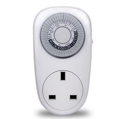 China 24 Hours Programmable Mechanical Mini UK Plug Timer Switch 230V Energy Saver for sale