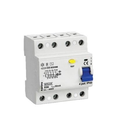 China Residual Current Circuit Breaker Kampa NO7L4-63  6ka 63AMP  (RCCB) for sale