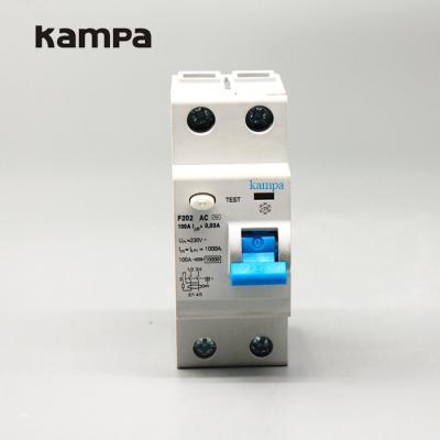 China Kampa Factory supply best price F202 40A Residual Current Circuit Breaker RCCB for sale