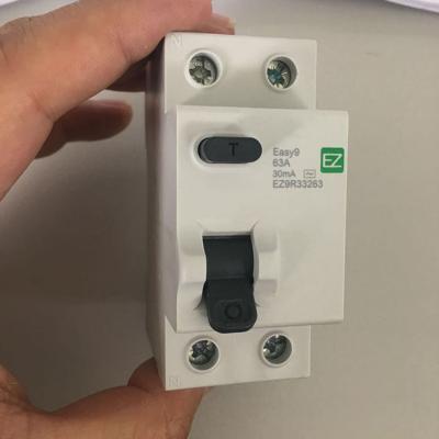 China High quality 10mA EZ9R14225 25A RCCB Residual Current circuit breaker for sale