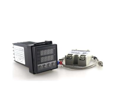 China High Quality RKC REX-C100 Digital PID Temperature Controller Thermostat SSR output + 40A SSR Relay + K Thermocouple Screw for sale