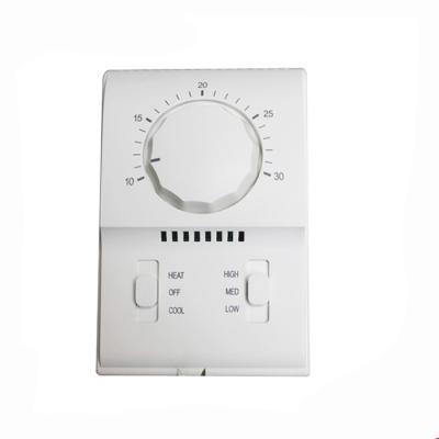 China AC220V Room and Fan Coil Thermostat Working with 3 Speed Fan for sale