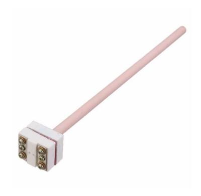 China WRP-100 thermocouple platinum and rhodium thermocouple probe length 225mm probe head temperature sensor 1300 C Durable S type for sale